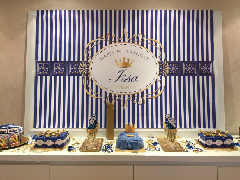 Prince Backdrop Banner Printable-birthday Table Backdrop - Etsy