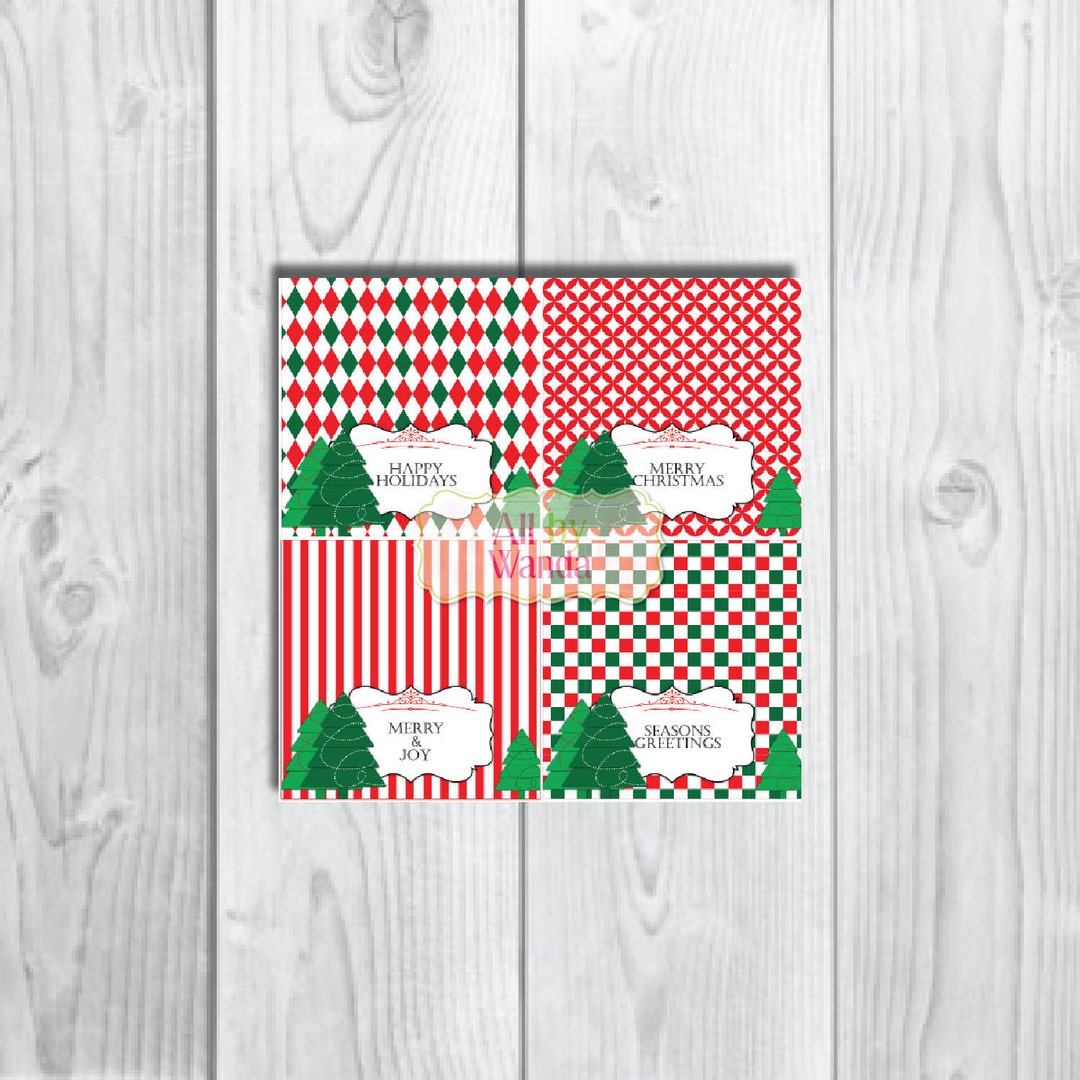 Christmas Tree Treat Bag Topper-christmas Party Decoration-party Favors ...