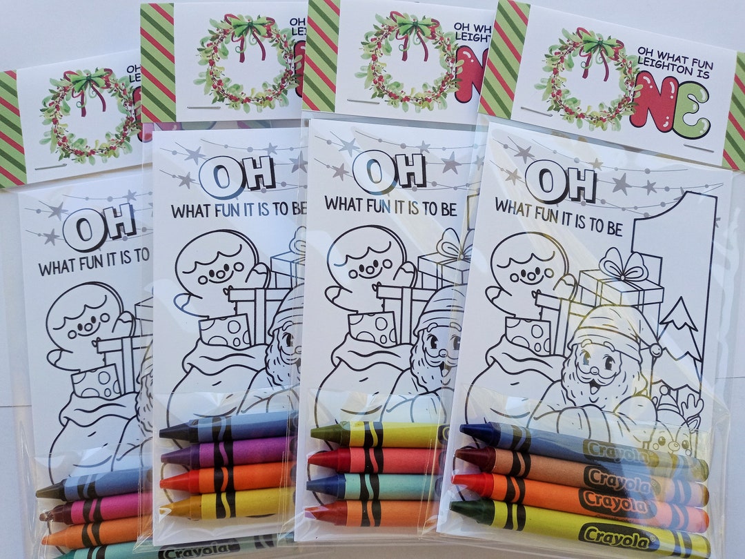 Oh What Fun It is to Be One Coloring Pages-personalized Birthday Party ...