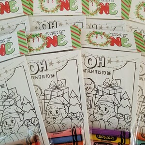 Oh What Fun It is to Be One Coloring Pages-personalized Birthday Party ...