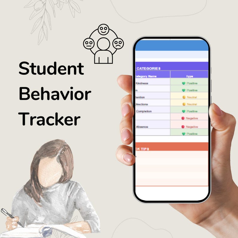Student Behavior Tracker Excel Spreadsheet | Classroom Management ...