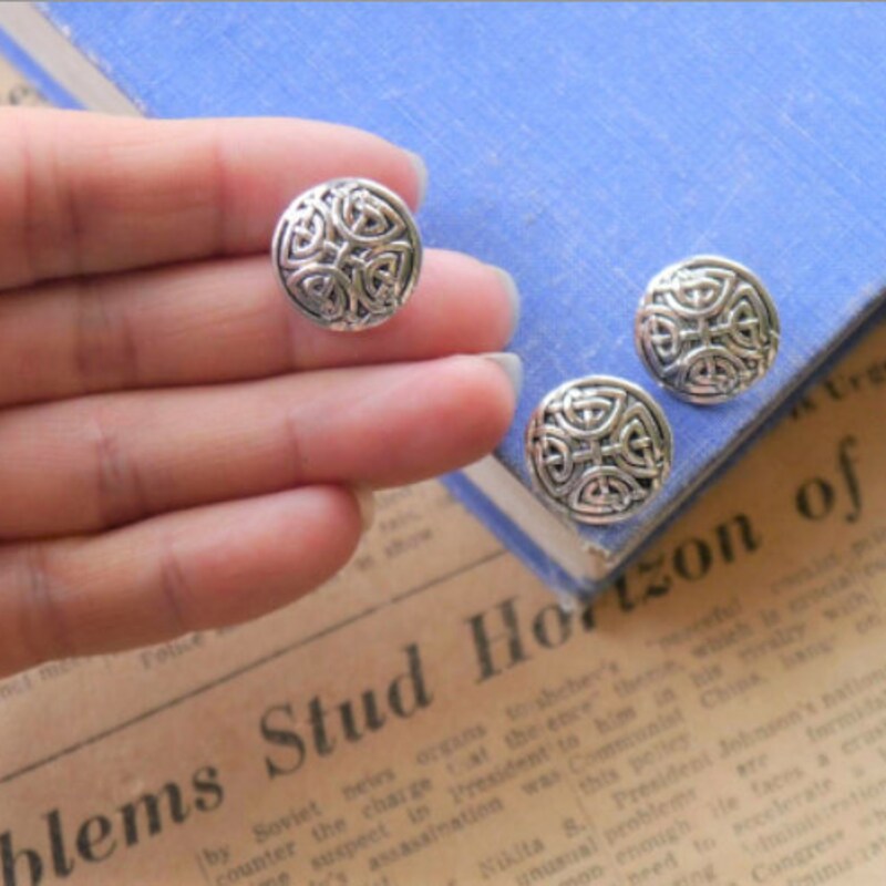 Silver Buttons - Etsy