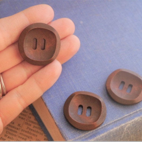 30mm Wood Buttons - Etsy