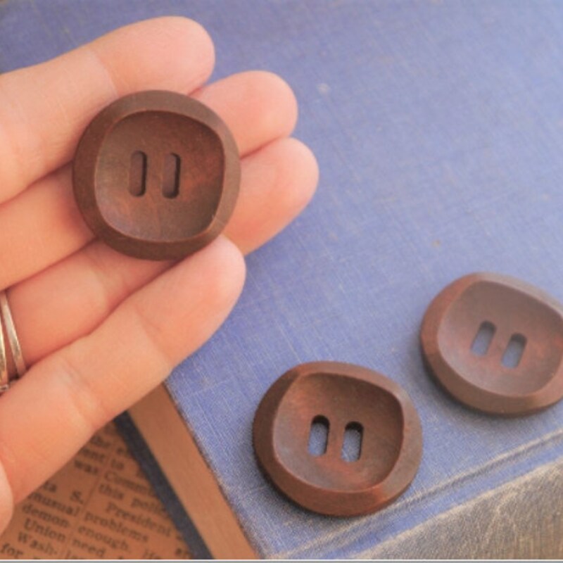 Wood Buttons - Etsy