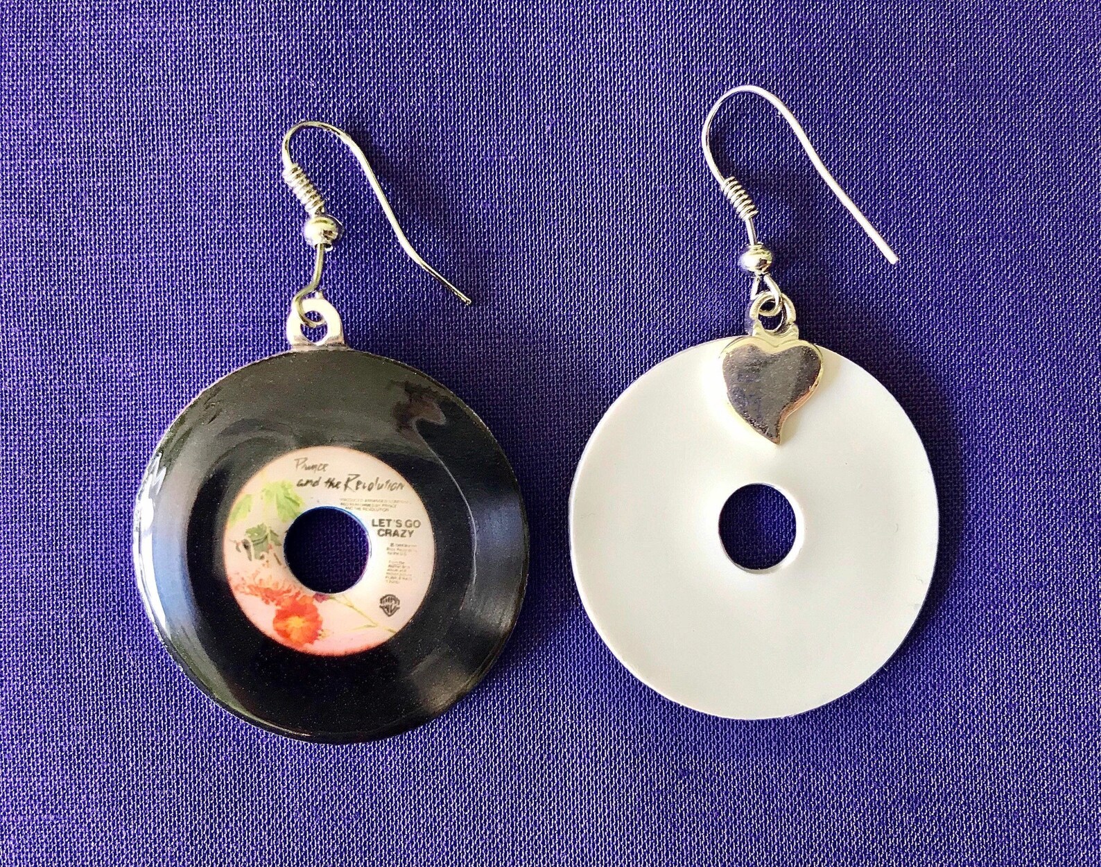 Record & Adapter Earring Set / 45 Record Earrings / Adapter Stud ...