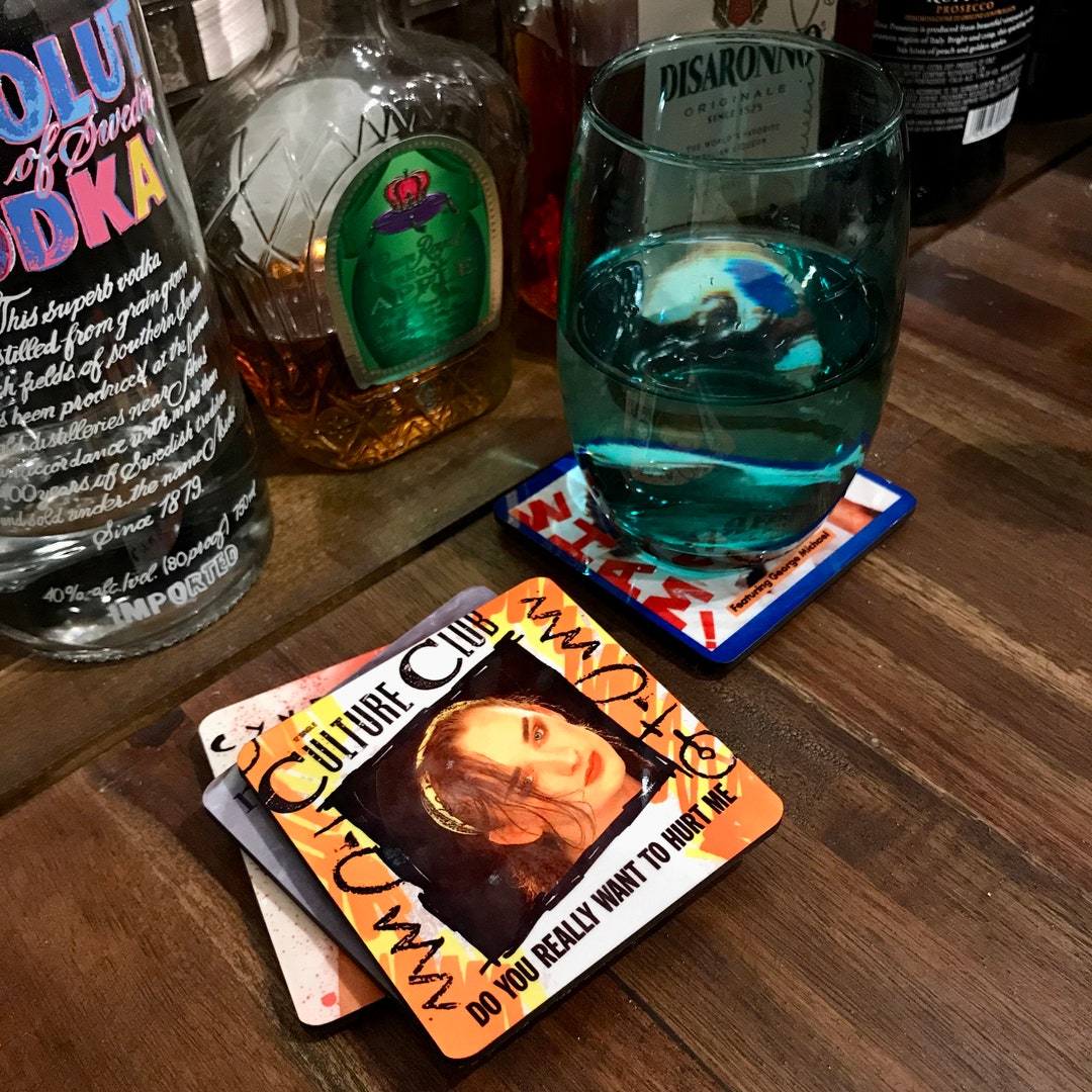 80s Icons Coaster Set / Retro Music Coasters - Etsy