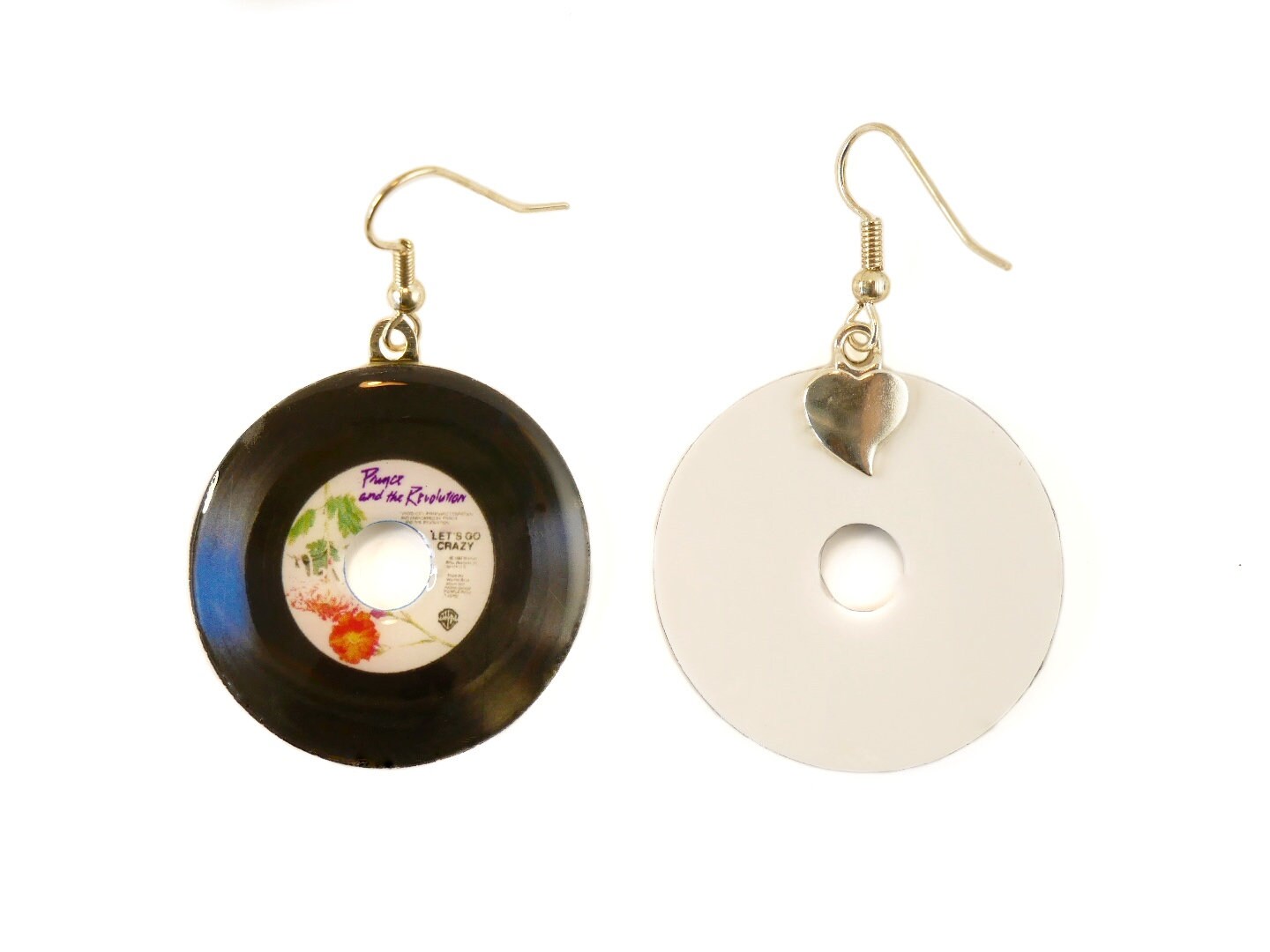 Record & Adapter Earring Set / 45 Record Earrings / Adapter Stud ...