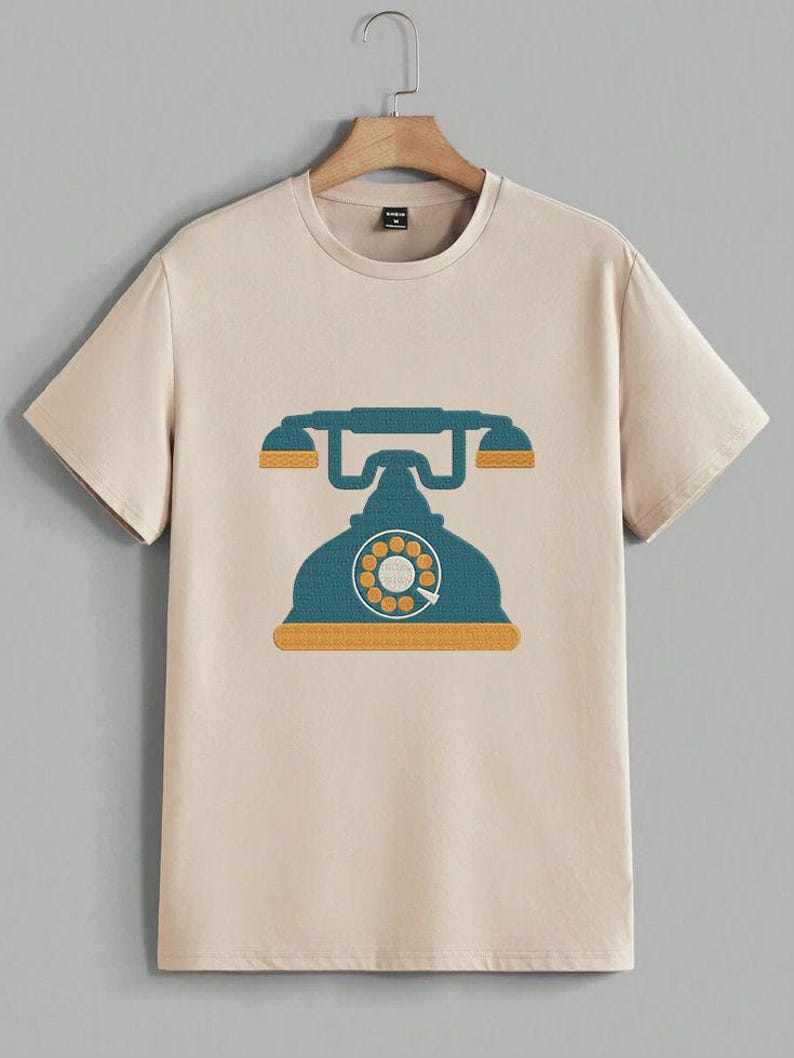 Vintage Telephone Embroidery Design Bundle | Retro Rotary Phone Machine ...