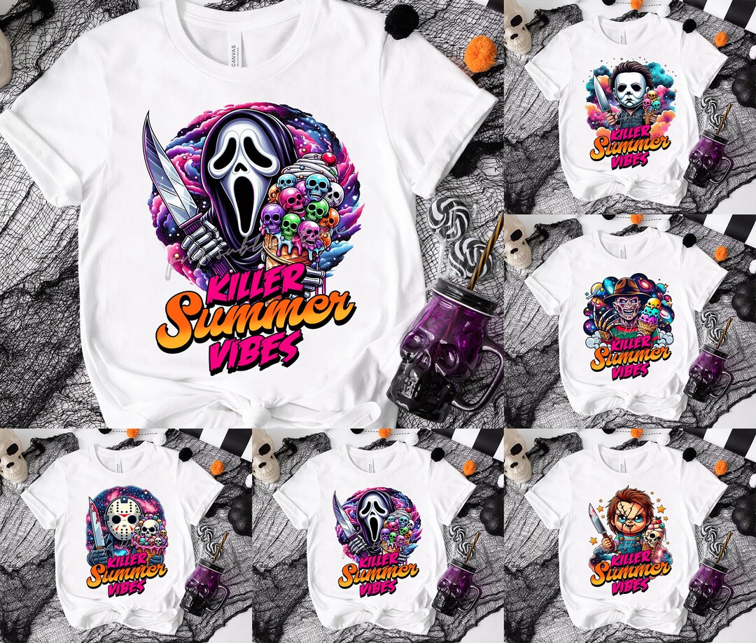 Killer Summer Vibes PNG Bundle, Horror Sommer Clipart, Horror Eis Png ...