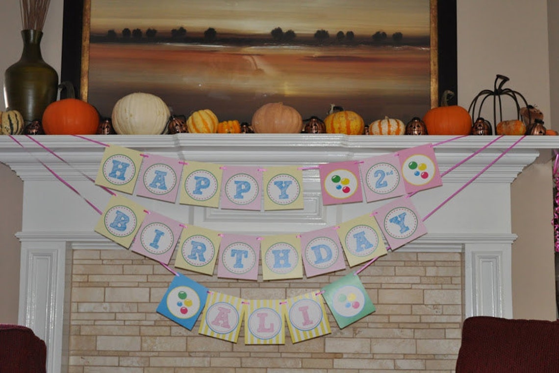 Personalized Printable Bubble Birthday Package LOVELY | Etsy