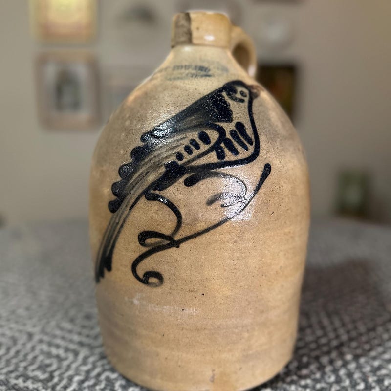Decorated Antique Jug - Etsy