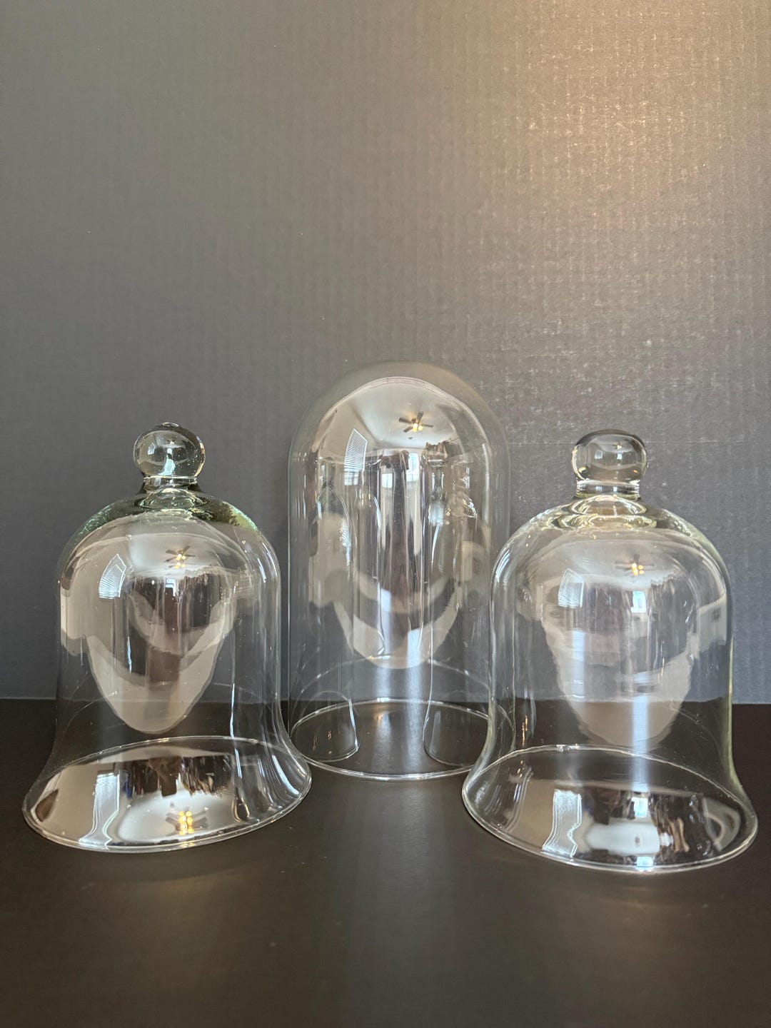 Vintage Glass Display Cloche - Choose Your Size - Etsy