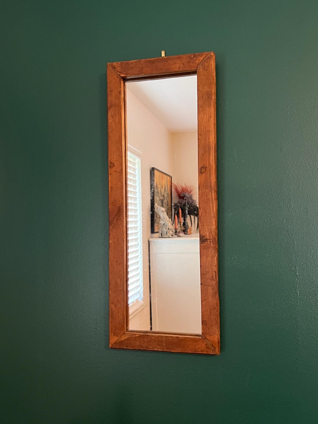 Vintage Appalachian Craftsman Wooden Mirror Simple Handmade Primitive ...