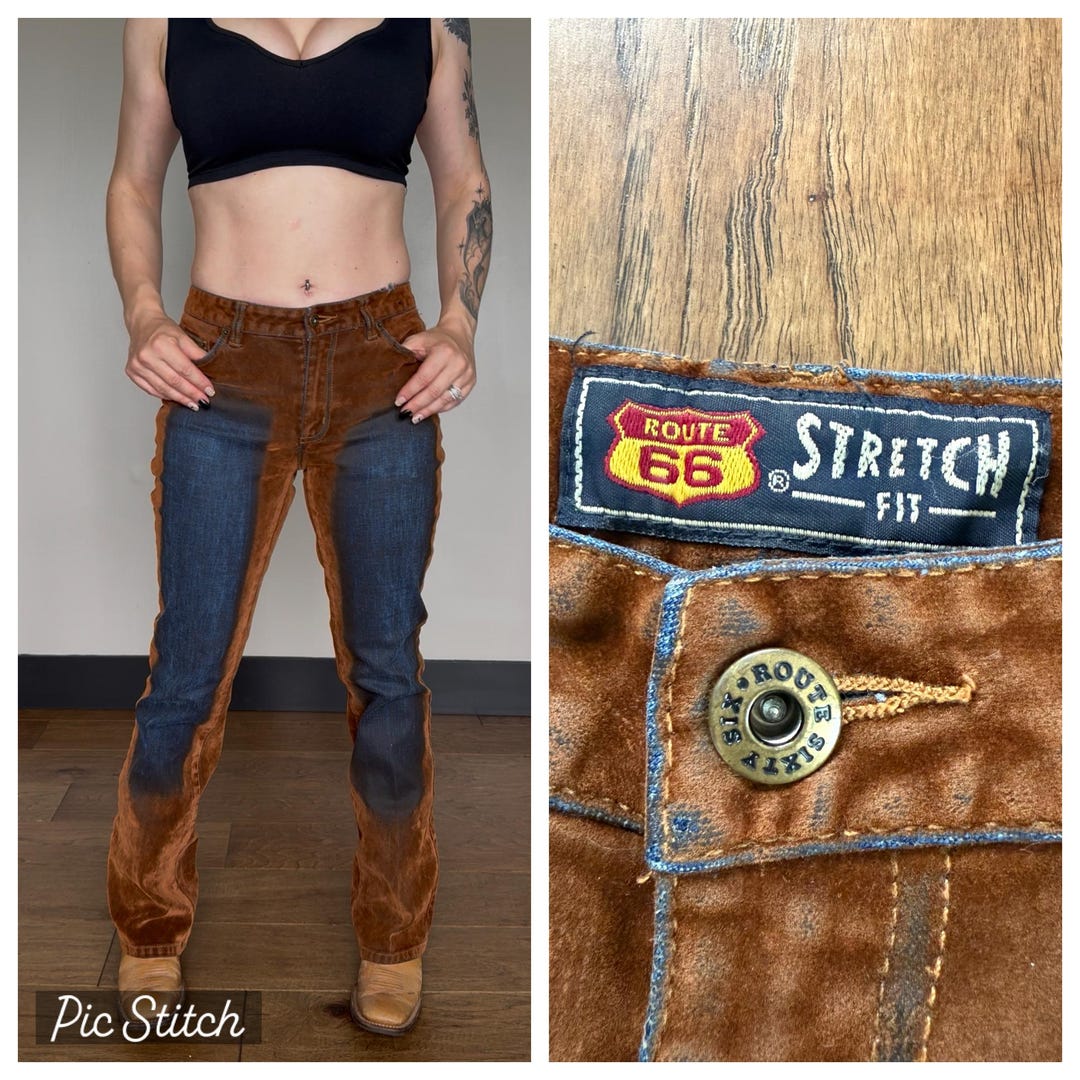 Y2K Jeans Route 66 Low Rise Bootcut Distressed - Etsy