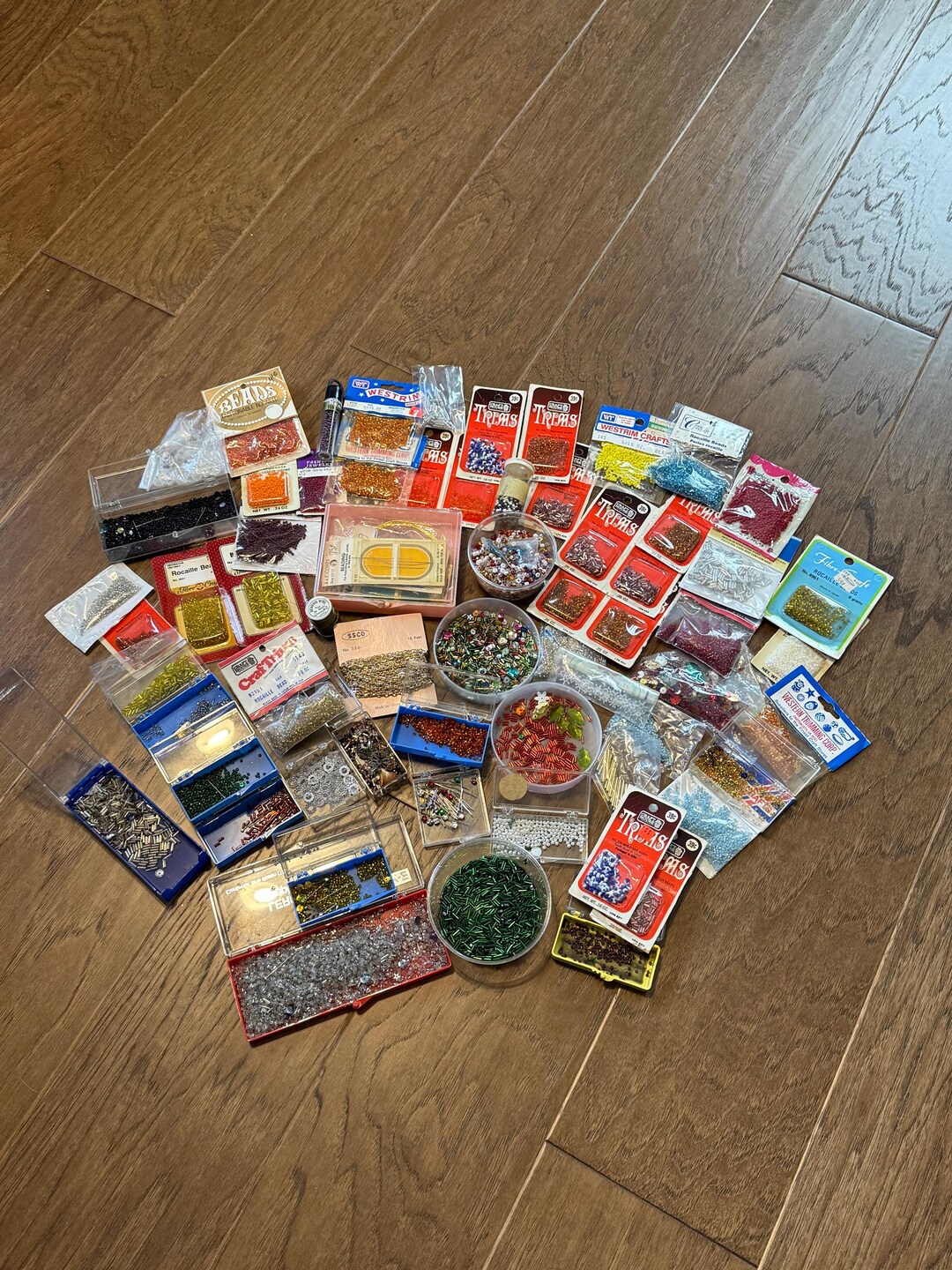 Large Lot of Beading Craft Supplies Vintage Destash - Etsy