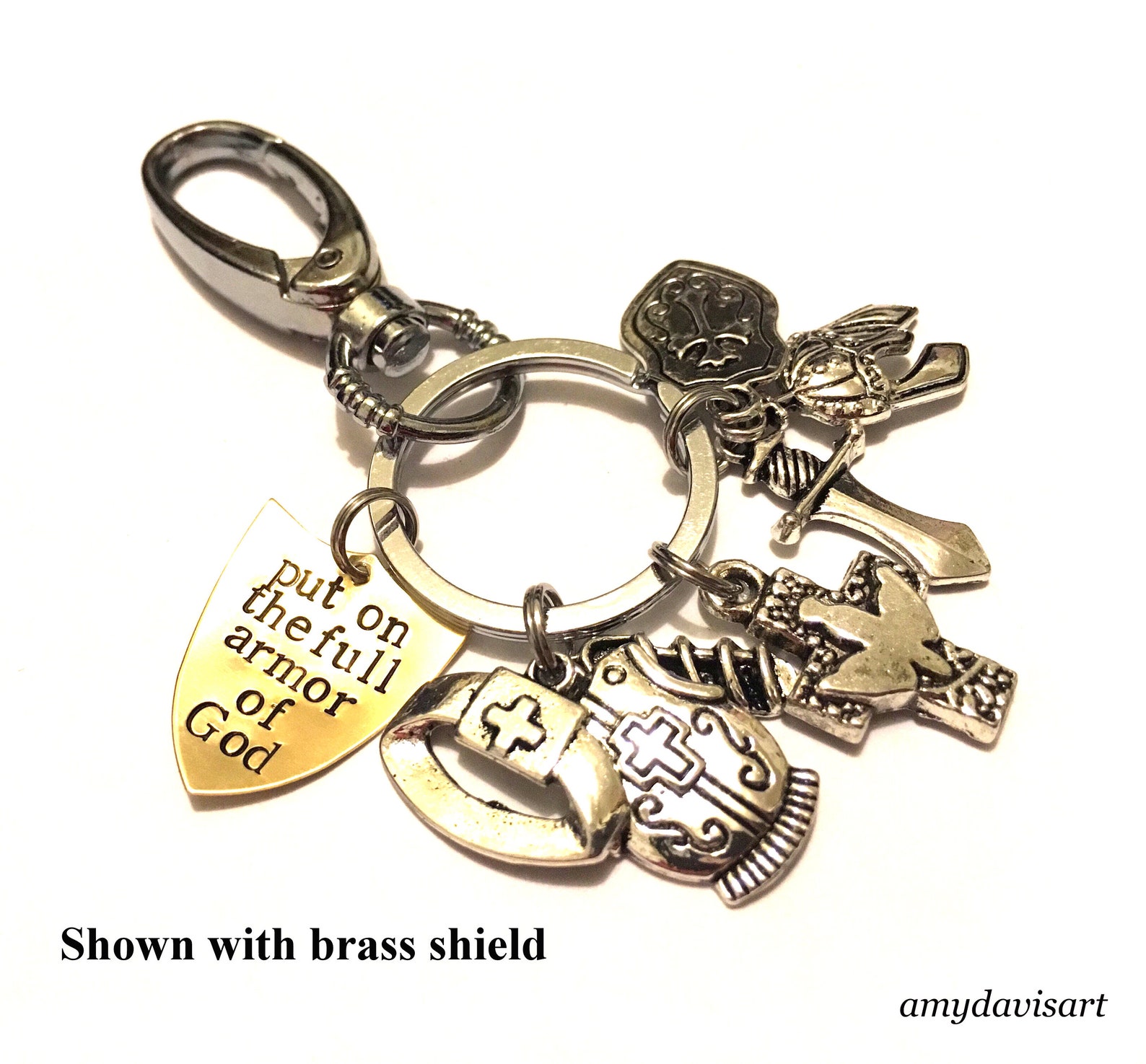 Armor Of God Keychain Christian Keychain Ephesians 6 Purse | Etsy