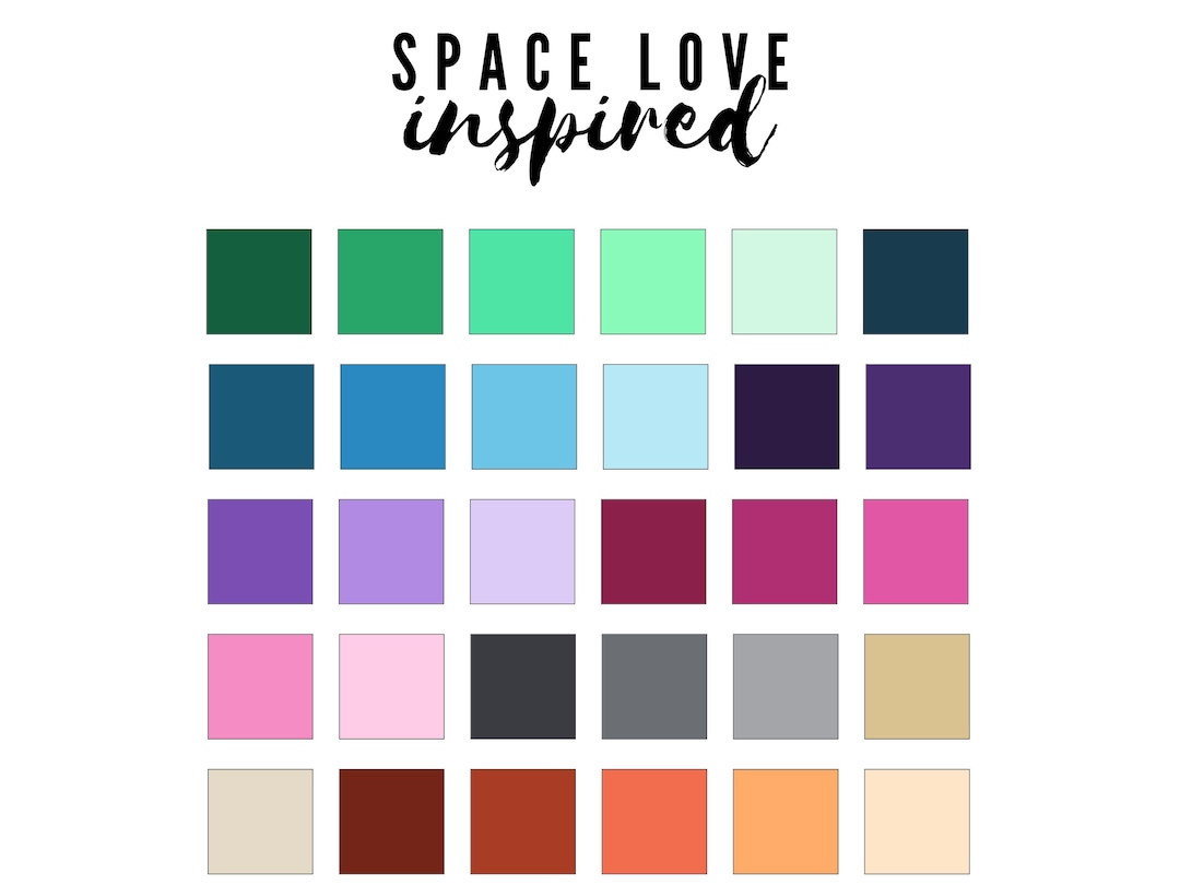Procreate Color Palette Space Love Story Valentine's Day Galaxy ...