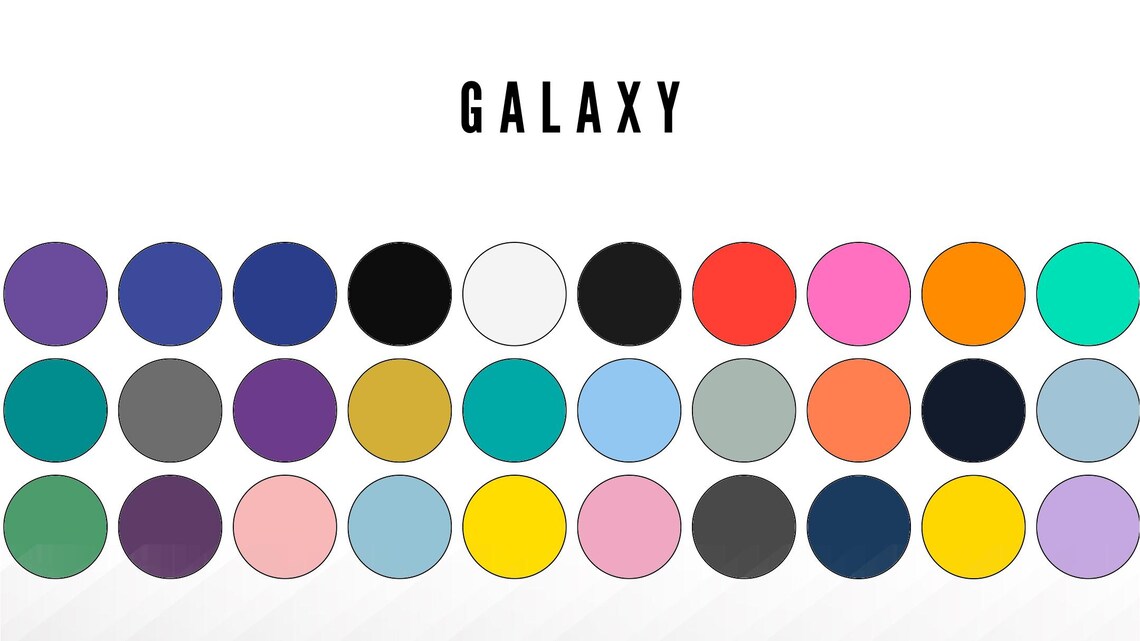 Procreate Color Palette Galaxy Space Planet Stars Inspired Color Scheme ...