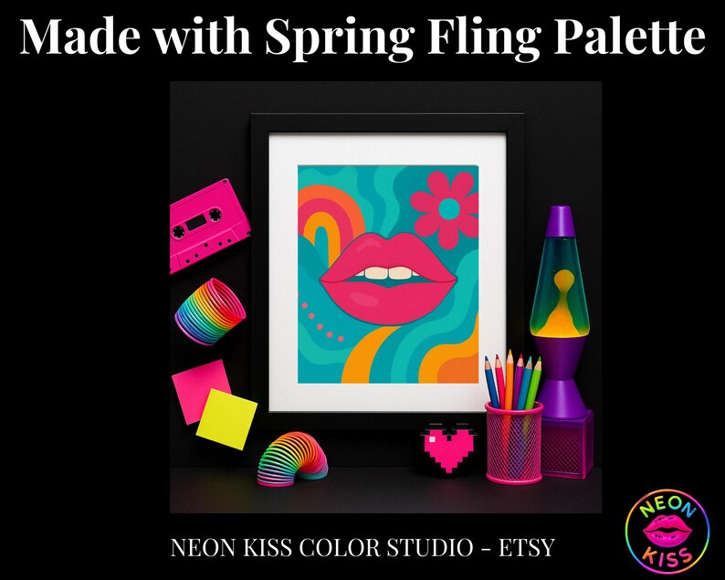 Procreate + Canva Spring Color Palette – 30 Bright & Pastel Swatches ...