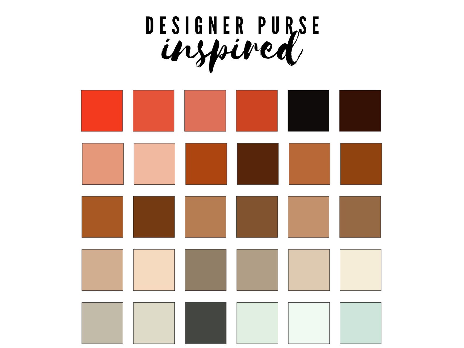 Procreate Color Palette Designer Purse Leather Bag Fashion Inspired ...