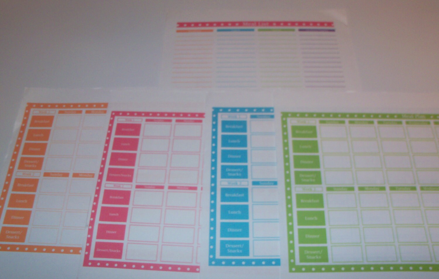 Printable Rotating Menu Planner: Plan Once, Eat All Year Excel File ...