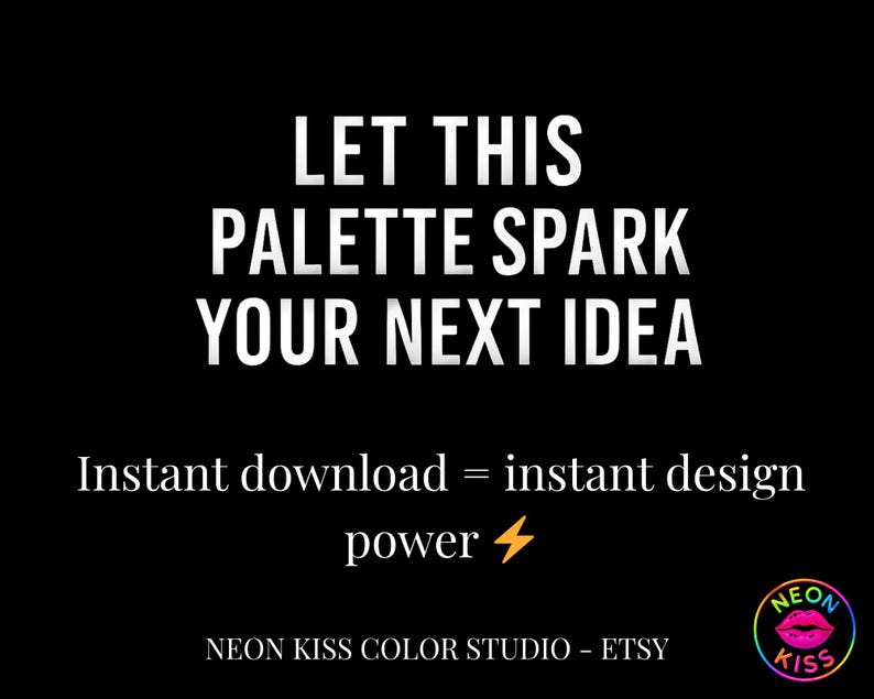 Neon 90s Color Palette for Procreate & Canva – 30 Colors With Hex Codes ...