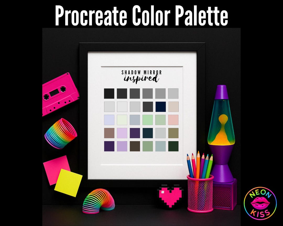 Shadow Mirror Color Palette for Procreate – 30 Colors With Hex Codes ...