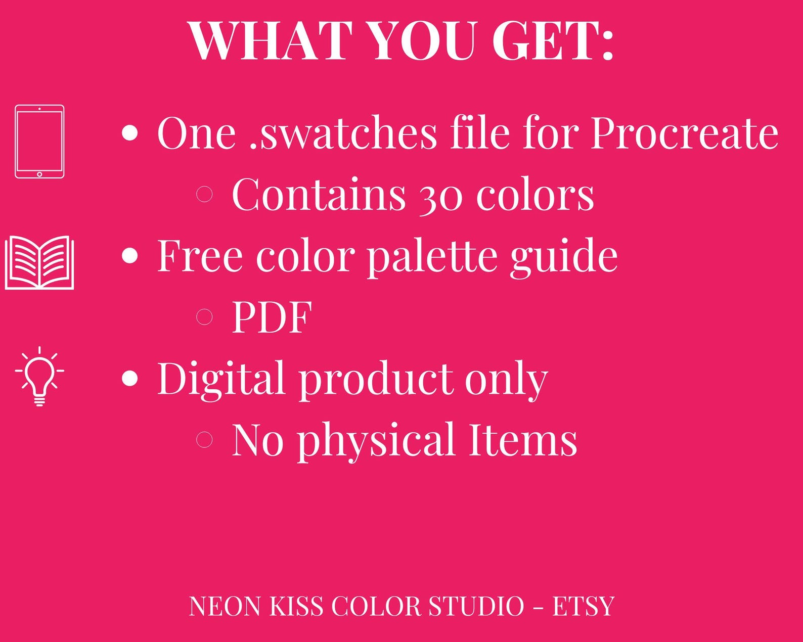 Procreate Color Palette Malibu Barbie Pink Girly Doll Inspired Color ...