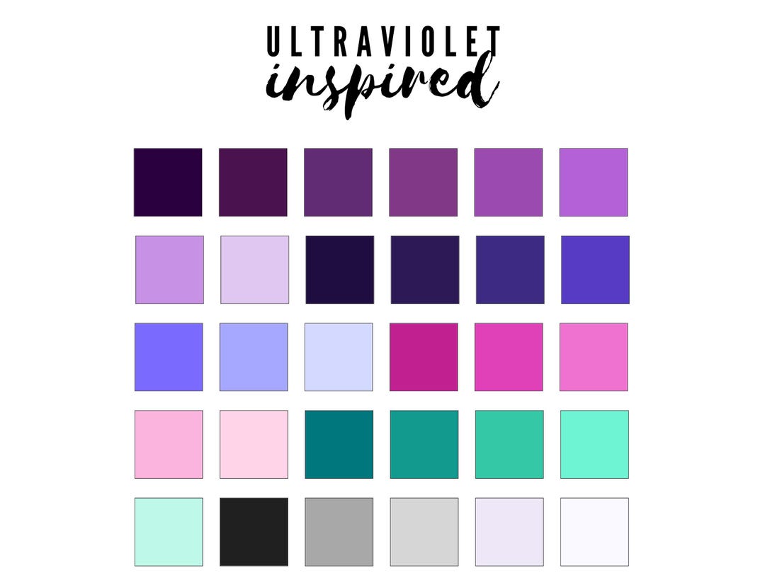 Procreate Color Palette Ultraviolet Inspired Color Scheme Swatches ...