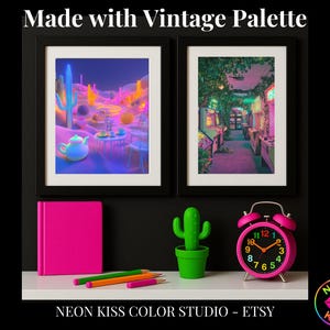 The Eras Vintage Retro Nostalgia Collection Color Palette Bundle for ...