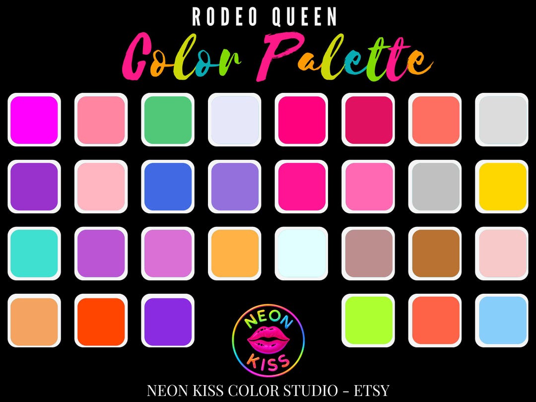 Rodeo Queen Cowgirl Collection Western Theme Color Palette for ...