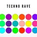 Procreate Color Palette Techno Rave Inspired Neon Colors Coloring ...