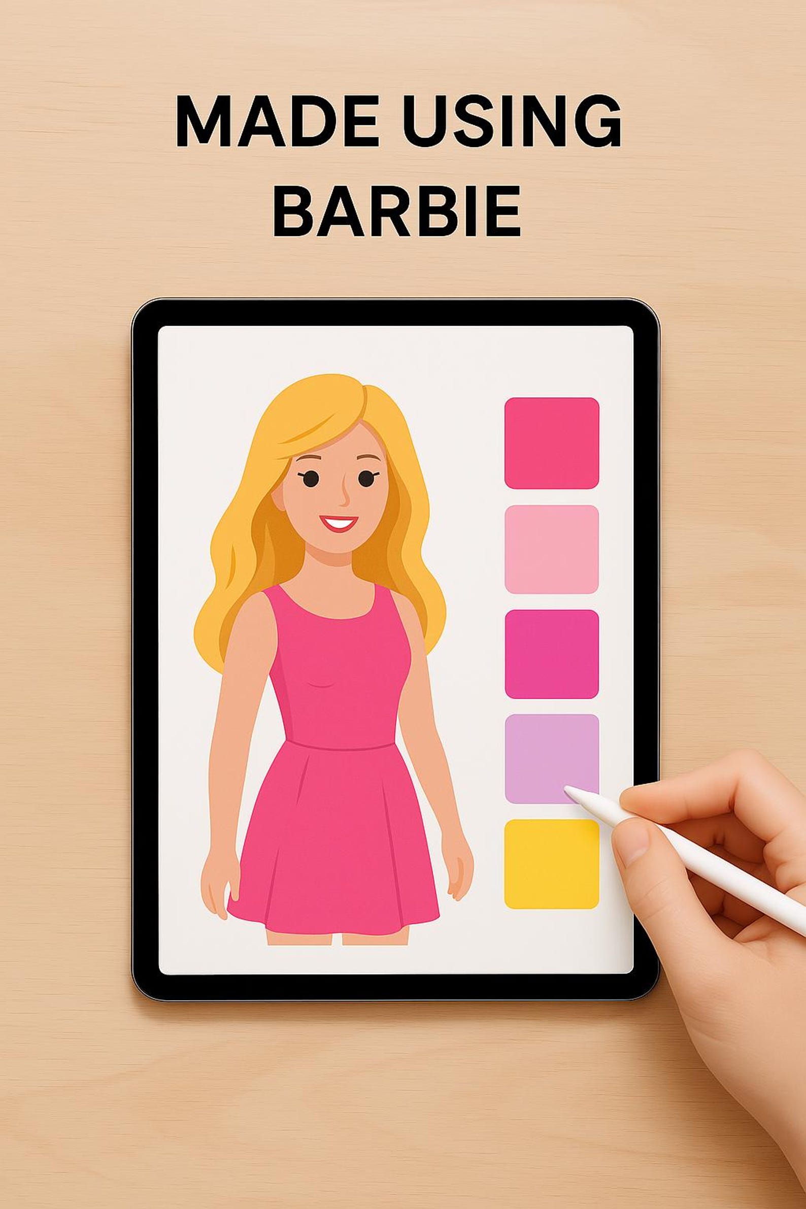 Procreate Color Palette Malibu Barbie Pink Girly Doll Inspired Color ...