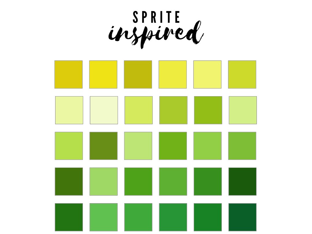 Procreate Color Palette Sprite Soda Pop Coke Cola Beverage Drink Food ...