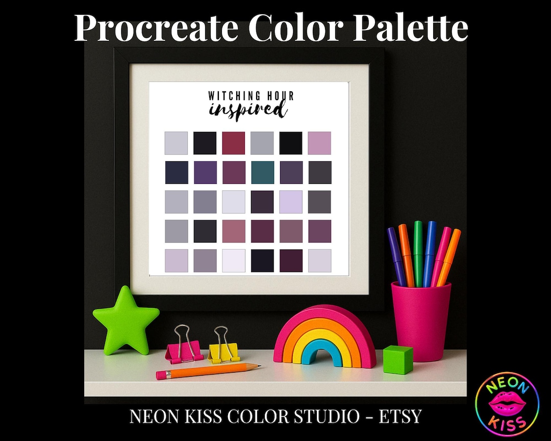 Witching Hour Color Palette for Procreate – 30 Colors With Hex Codes ...
