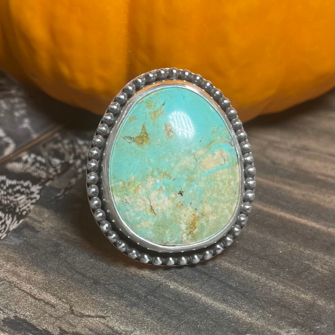 Santa Rita Turquoise and Sterling Silver Ring - Etsy