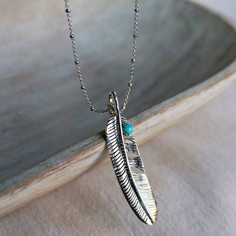 Turquoise Feathers - Etsy