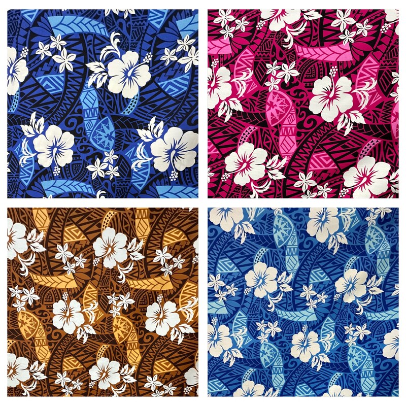Hawaiian Tribal Print Fabric - Etsy