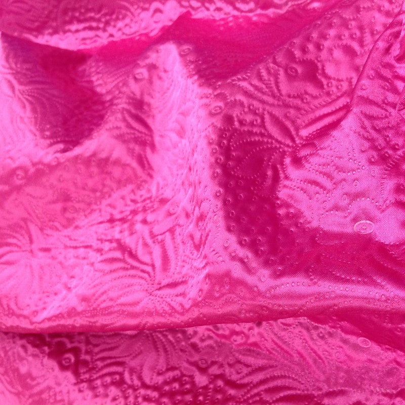 Red Quilted Satin Fabric - Etsy