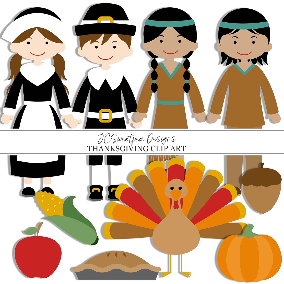 Thanksgiving Clip Art for Commercial and Personal Use - INSTANT ...