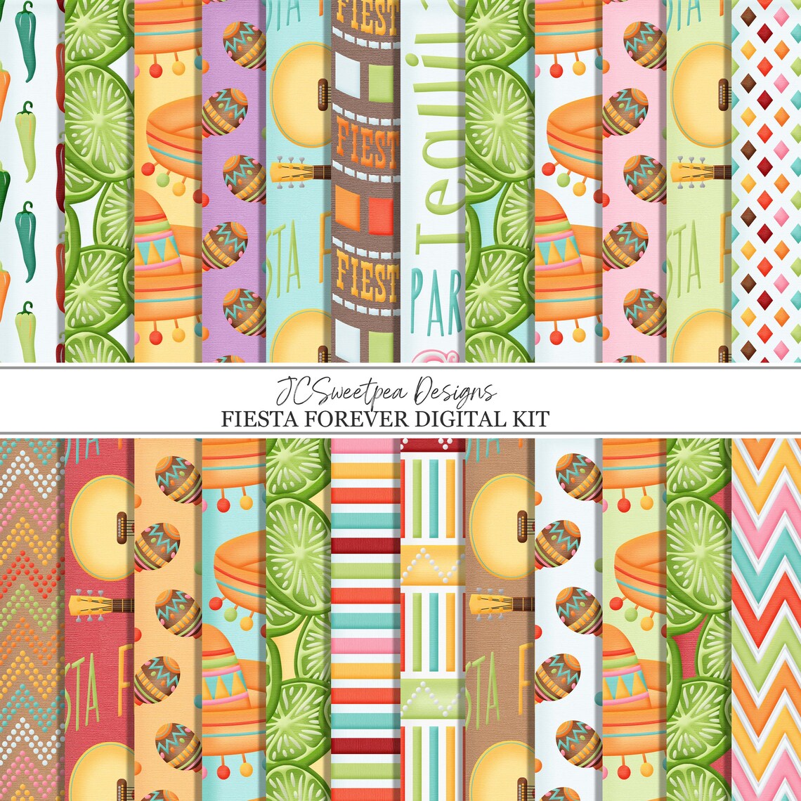 Fiesta Forever Digital Scrapbooking Kit - Cinco De Mayo - Etsy