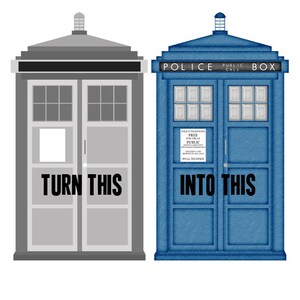 TARDIS PSD and TIF for Commercial & Personal Use - Instant Download - Etsy