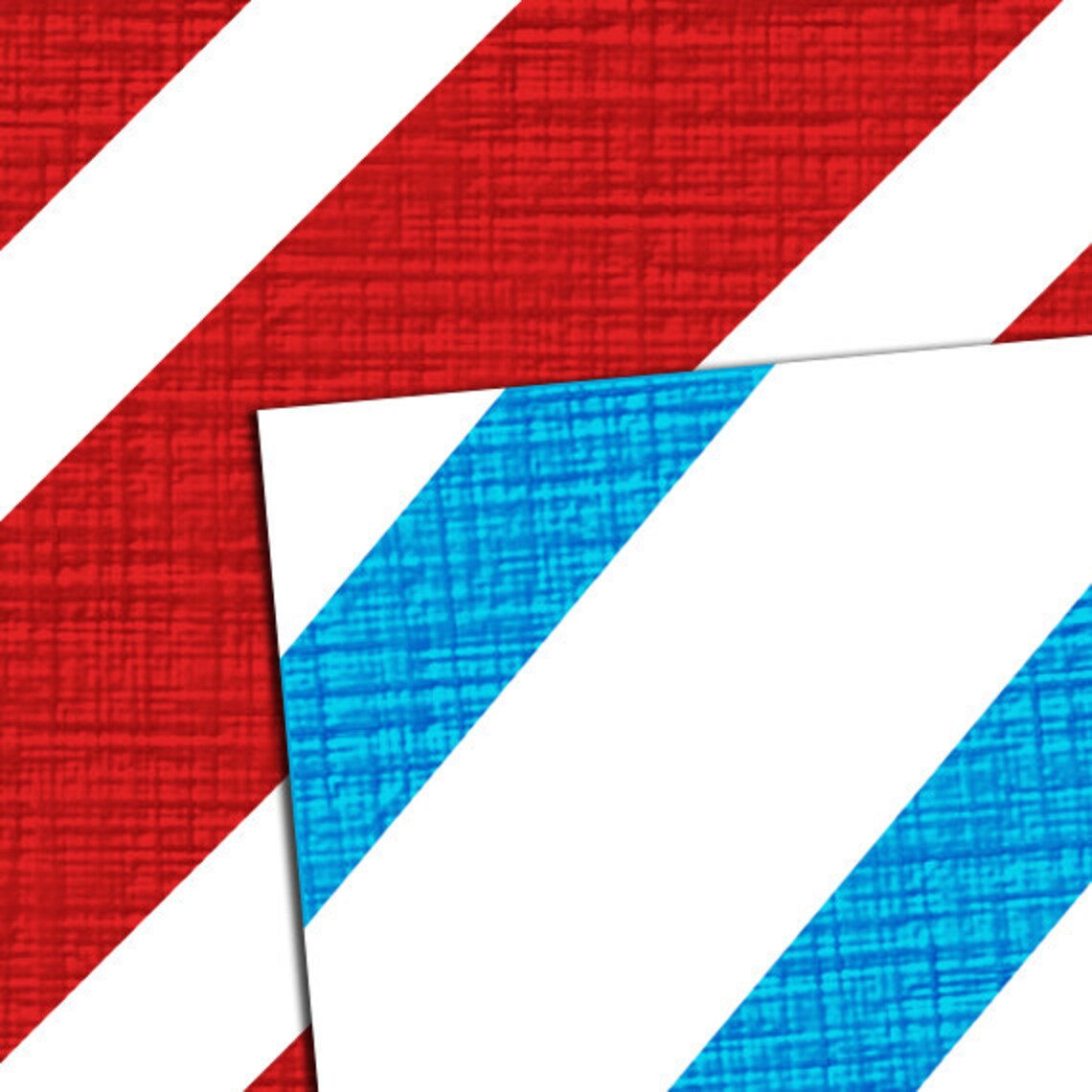 Candy Stripe Scrapbooking Paper Set - Etsy