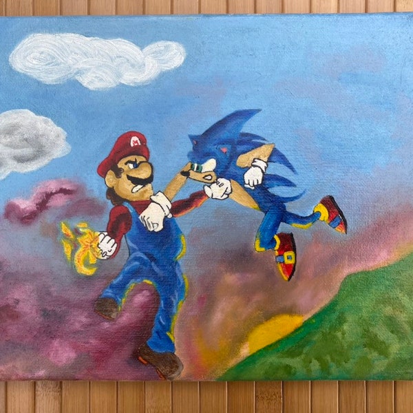 Sonic and Super Mario Mashup - Etsy