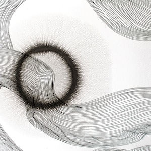 Flow of Lines Abstract Ink Original Art on Paper 35 X 25 Cm - Etsy