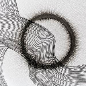 Flow of Lines Abstract Ink Original Art on Paper 35 X 25 Cm - Etsy