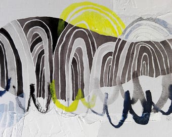 Original Acrylic Abstract Painting on Canvas Board Fine Art | Etsy