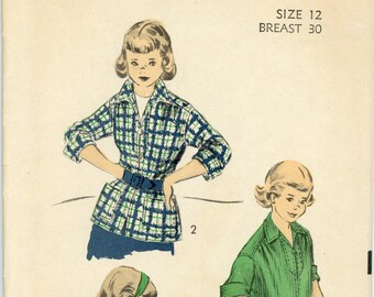 Vintage Butterick Pattern 6707 Ca. 1953 Full Skirted Dress - Etsy