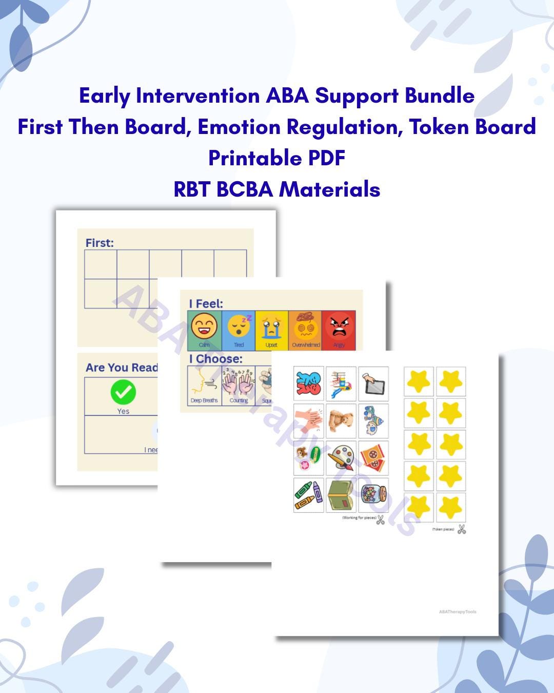 Early Intervention ABA Visual Support Bundle - Etsy