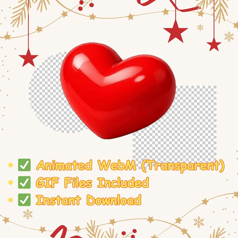 Animated 3d Clay Heart Emote Pack Gif Webm Stream Decoration for Twitch ...